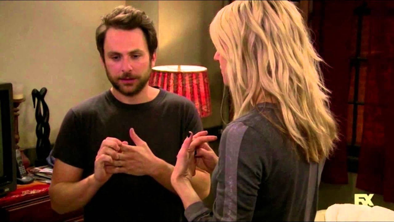 Charlie and Dee kiss (10x06) - YouTube