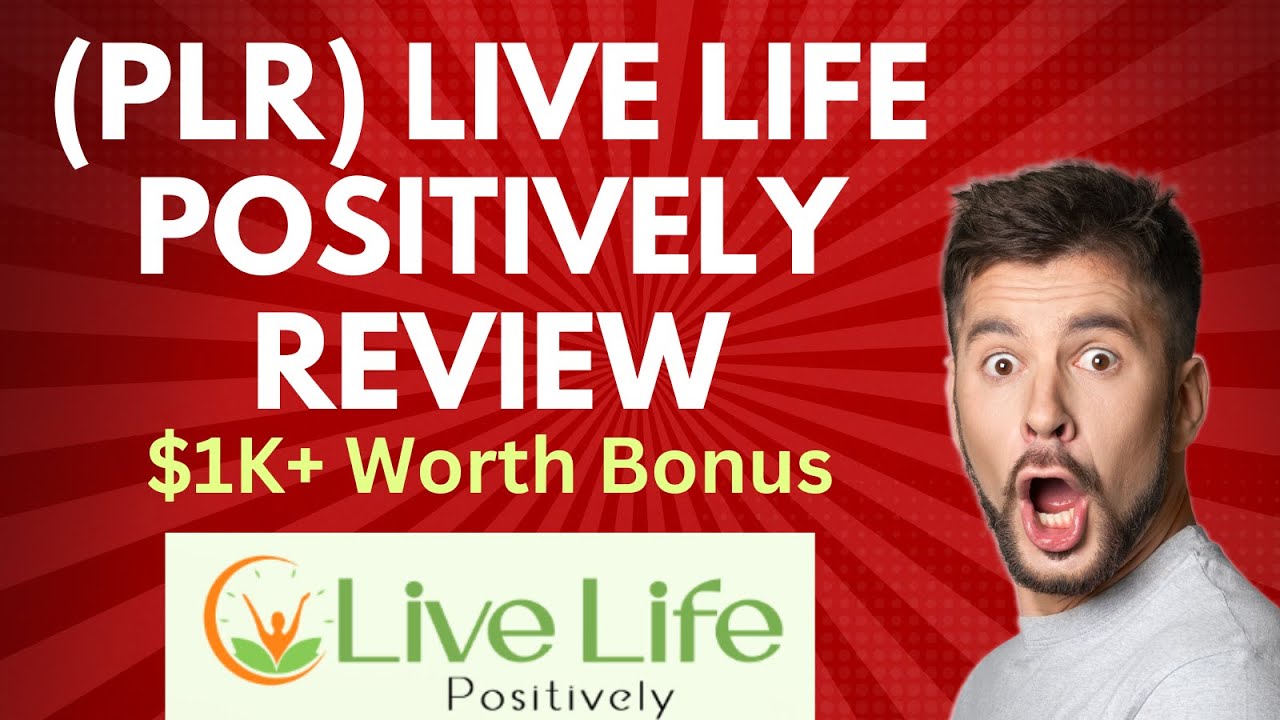 Live Life Positively (PLR) Review | Training DEMO & Bonus - YouTube