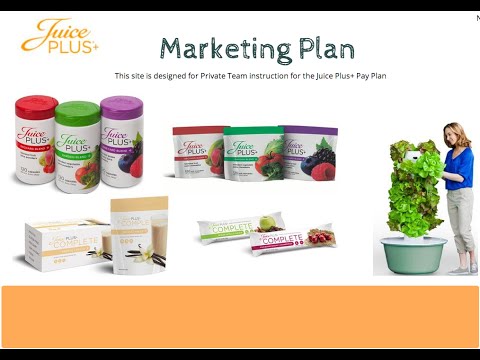 Juice Plus+ Marketing Plan - YouTube
