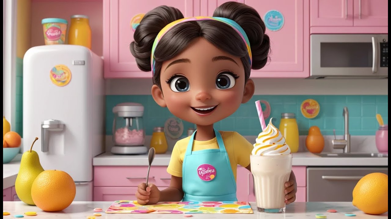 Mix a Milkshake, Yum Yum Yum! | Fun Song for Kids | Sing-Along and Play ...
