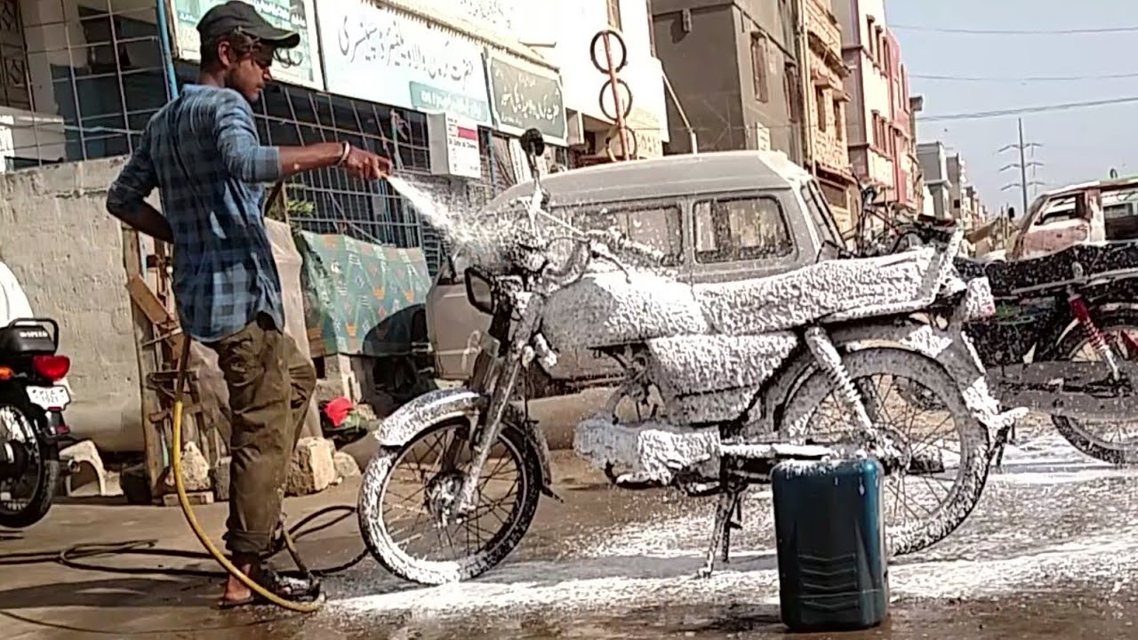 Bike Wash/Service Station/Complete Washing System in Pakistan/Amazing ...