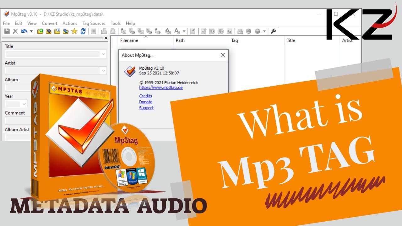 Cara membuat metadata file audio dengan mp3 tag editor di laptop - YouTube