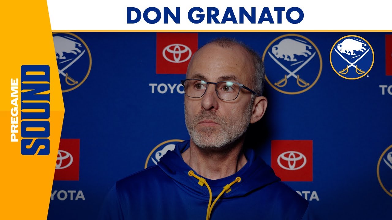 "They've Settled Into A Pair" | Buffalo Sabres Coach Don Granato On ...
