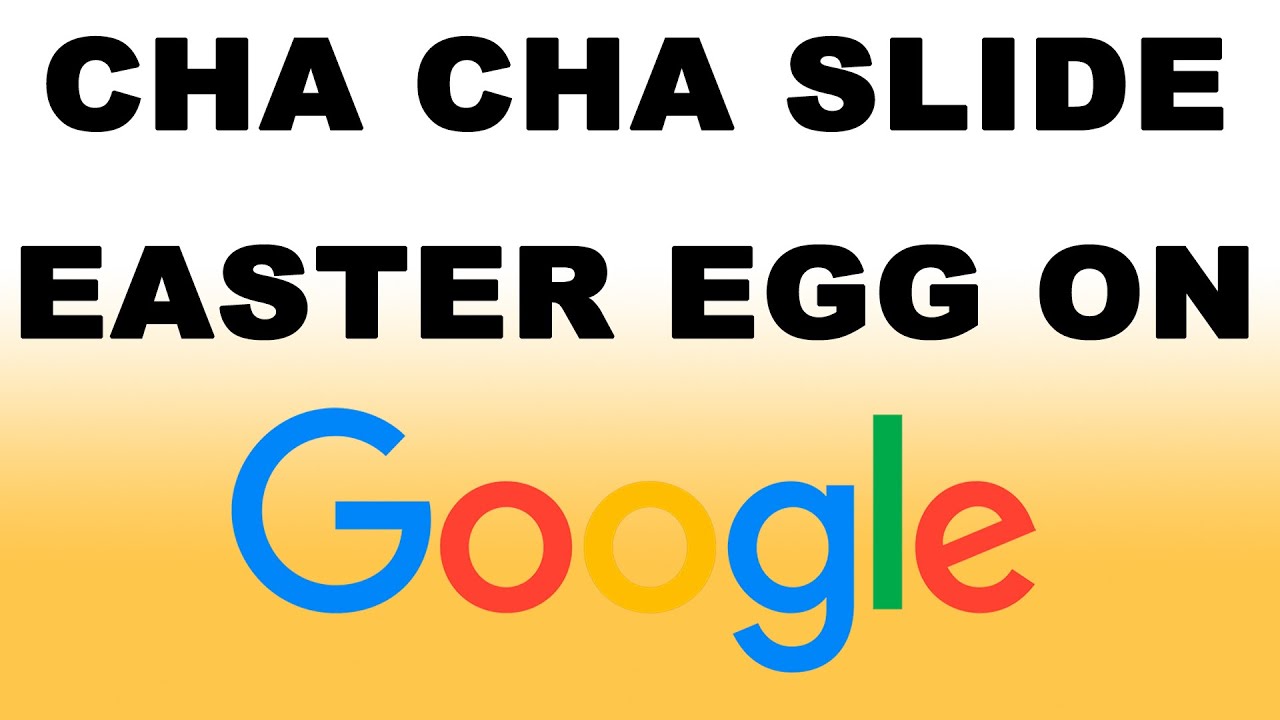 Cha Cha Slide Google Easter Egg - YouTube
