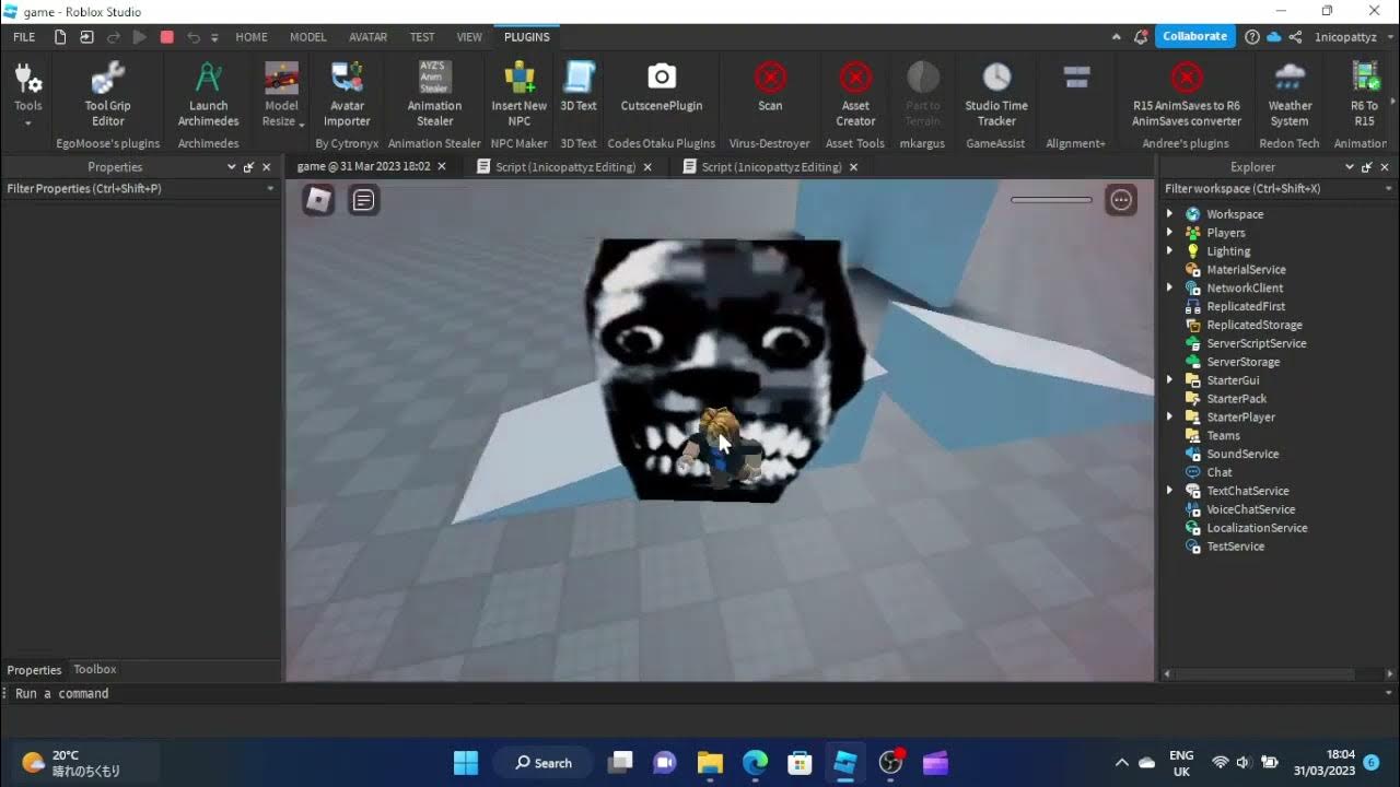 test dumb nextbot ai (roblox studio) - YouTube