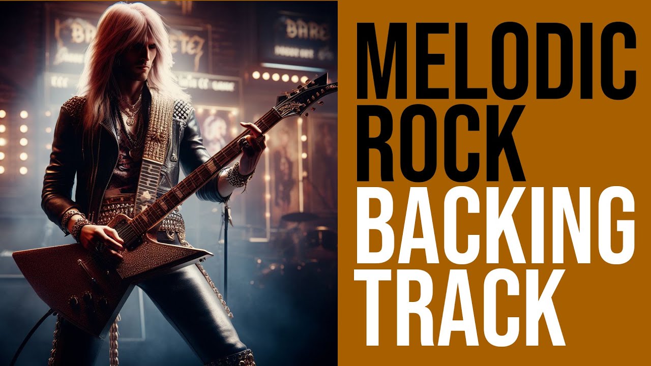 Guitar BACKING TRACK GUITAR JAM Melodic Rock 🎸 Sweet Rock 🎵 How to play ...