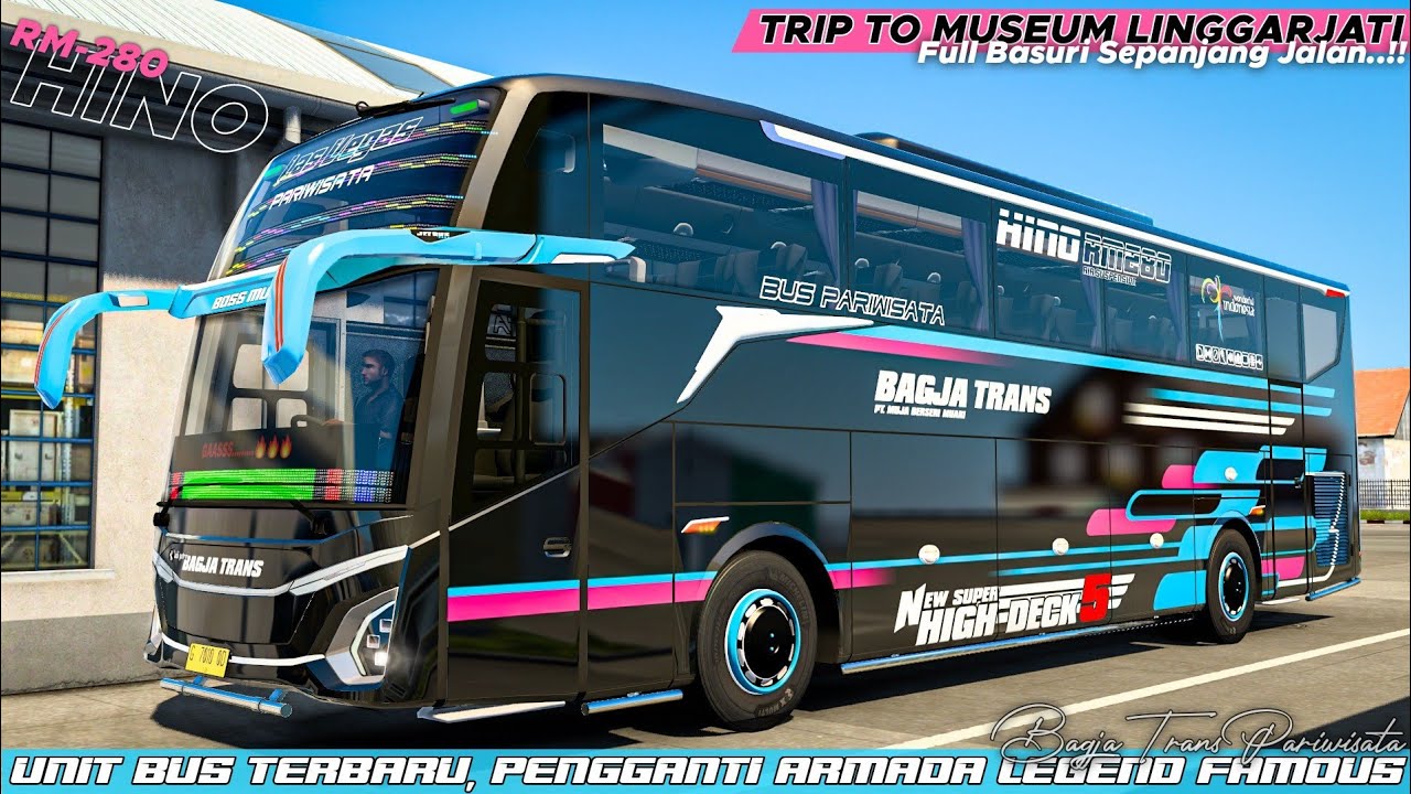 Bagja Trans "Las Vegas" JETBUS 5 Trip to Museum Linggarjati‼️| ETS 2 ...