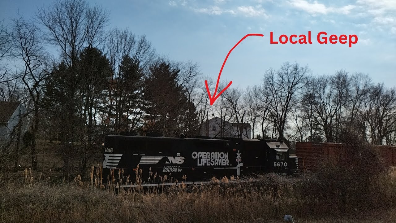 WOW! NS 5670 OPERATION LIFESAVER GP38 2 on a local and MORE! - YouTube