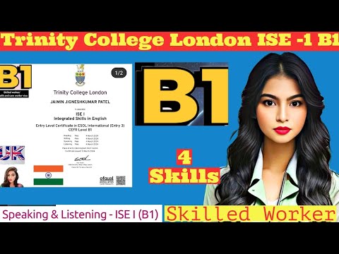 Trinity College London - ISE-1 (B1) Integrated Speaking and Listening ...