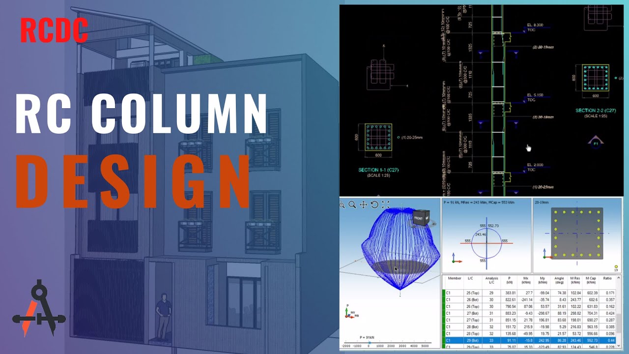 RC COLUMN DESIGN - 3 STOREY WITH DECK RESIDENTIAL BLDG. - YouTube