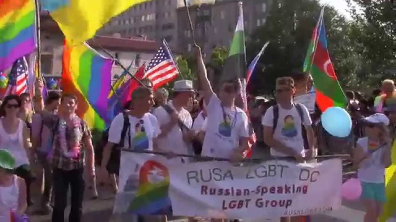 Russian Asylum seekers celebrate Pride - YouTube