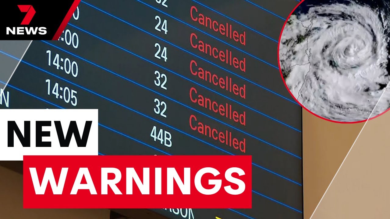 Skies shut down as cyclone disrupts travel plans, stranding passengers ...