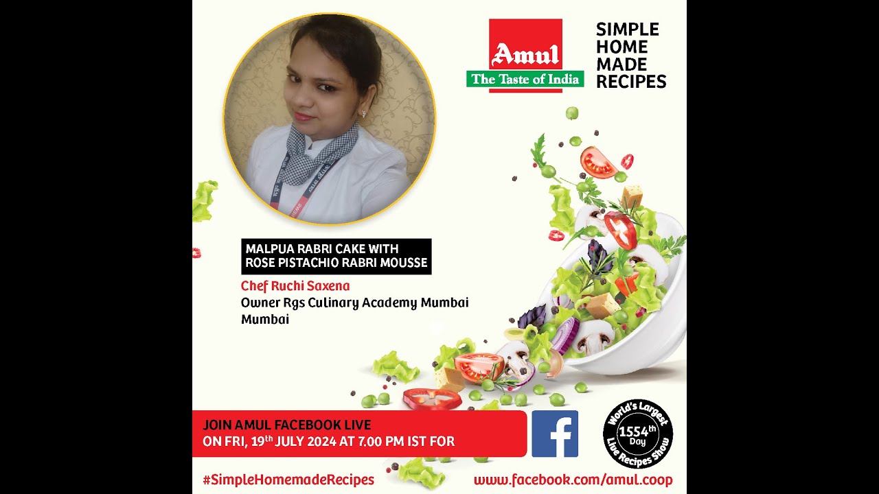 Chef Ruchi Saxena, Episode 7841: #SimpleHomemadeRecipes Facebook Live ...