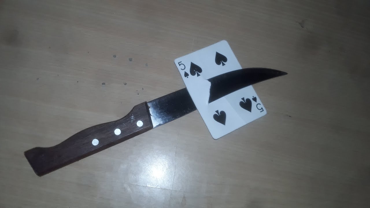 Magic Trick Tutorial : Card Stab - YouTube