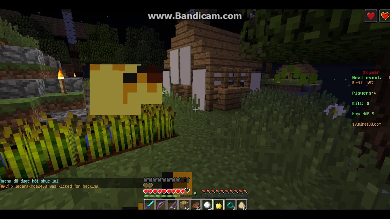 Choi Minecraft Skywar!!! co-op w/vanlong (moi quen) - YouTube