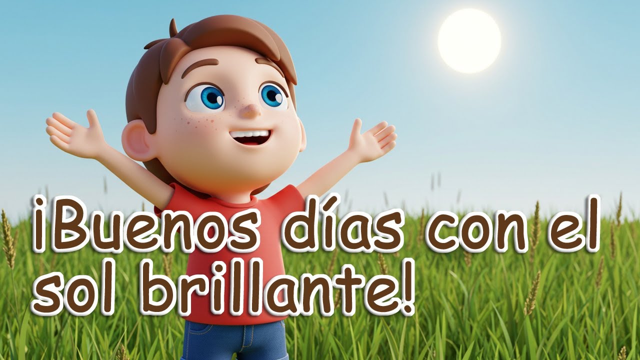 ¡Buenos días, sol! – Canción infantil alegre de la mañana 스페인 동요 어린이 동요 ...