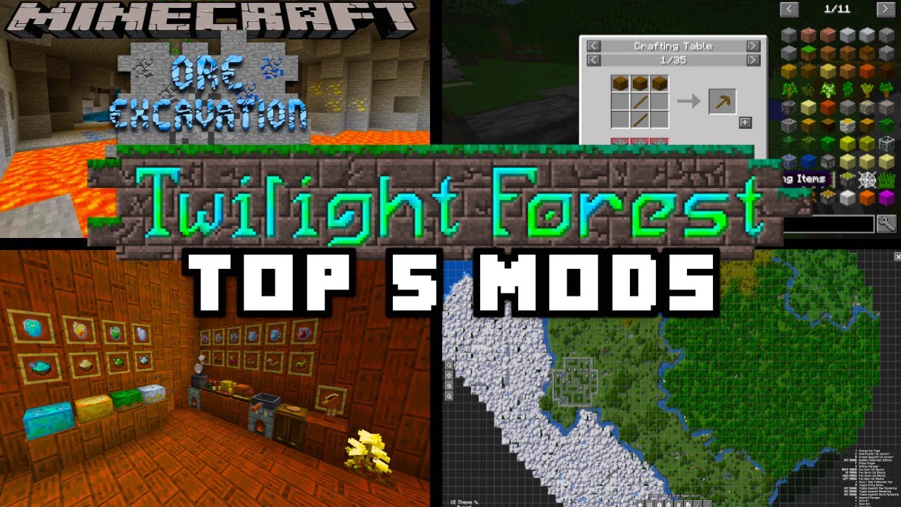 Top 5 Twilight Forest Minecraft Mods - YouTube