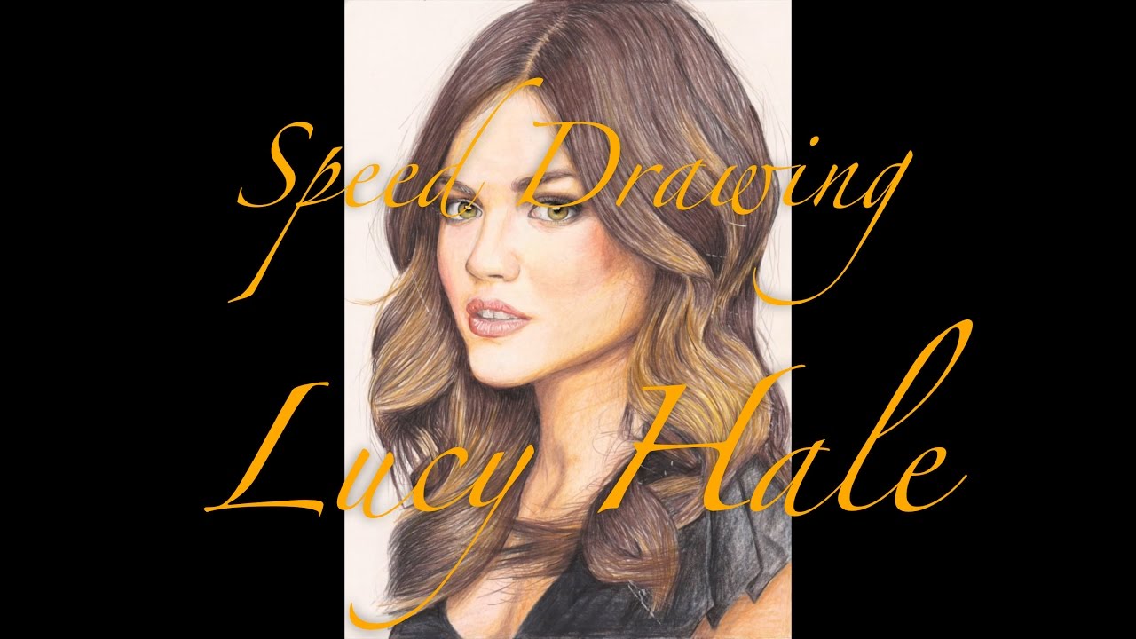 Speed Drawing - Lucy Hale - YouTube