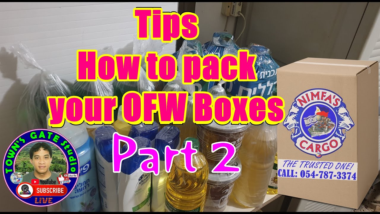 Tips How to pack your OFW Boxes (Part 2) - YouTube