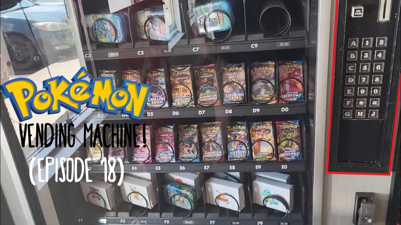 Pokemon Vending Machine!!! (Episode 18) *Prize Pack Series One* - YouTube