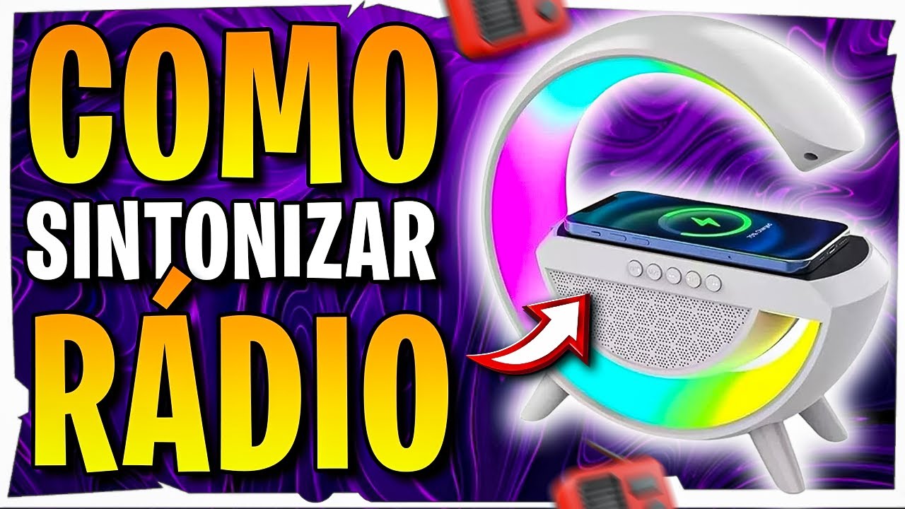 Como sintonizar a Rádio na Caixa de Som G-Speaker Luminária Inteligente ...