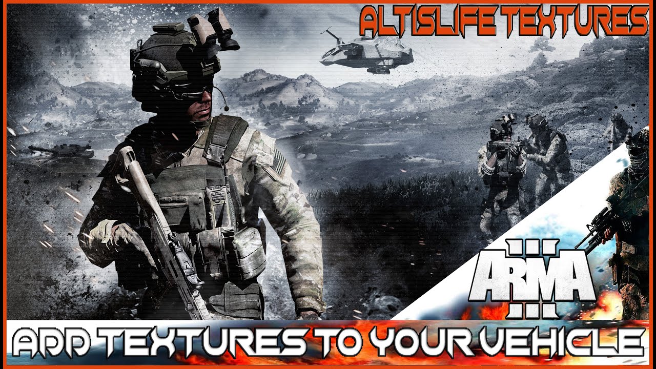 How to add textures to your vehicle - Arma 3 Altis life v5.0 - YouTube
