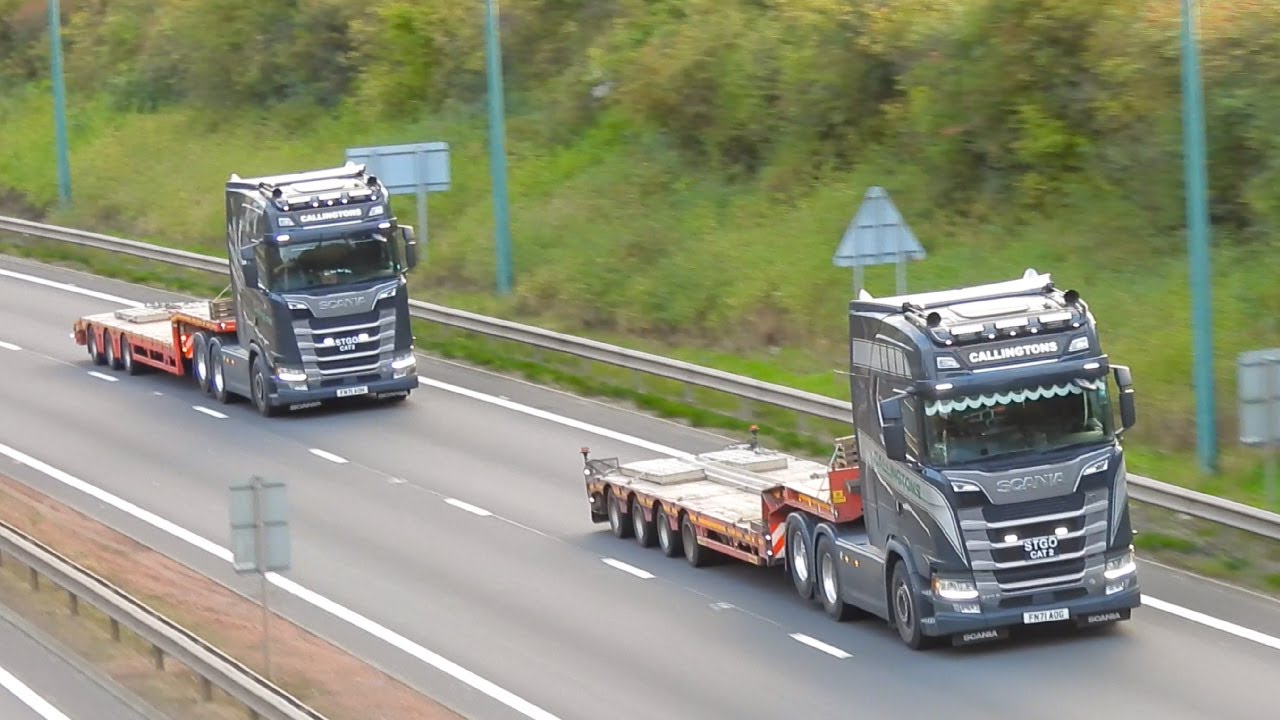Truck Spotting on the Edinburgh Bypass (A720) - YouTube