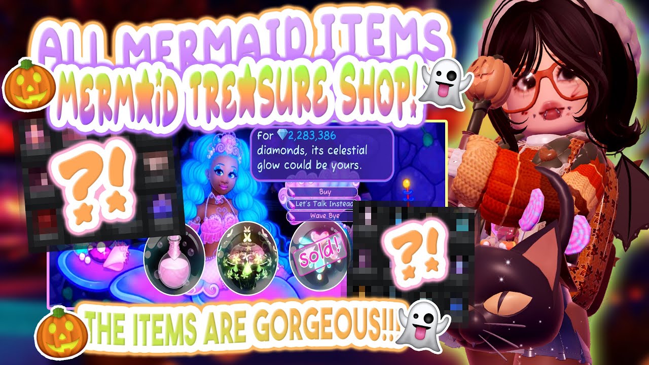 🌊ALERT🧜‍♀️ ALL THE NEW MERMAID ITEMS 🤍YOU CAN GET IN THE SHOP😱 | Royale ...