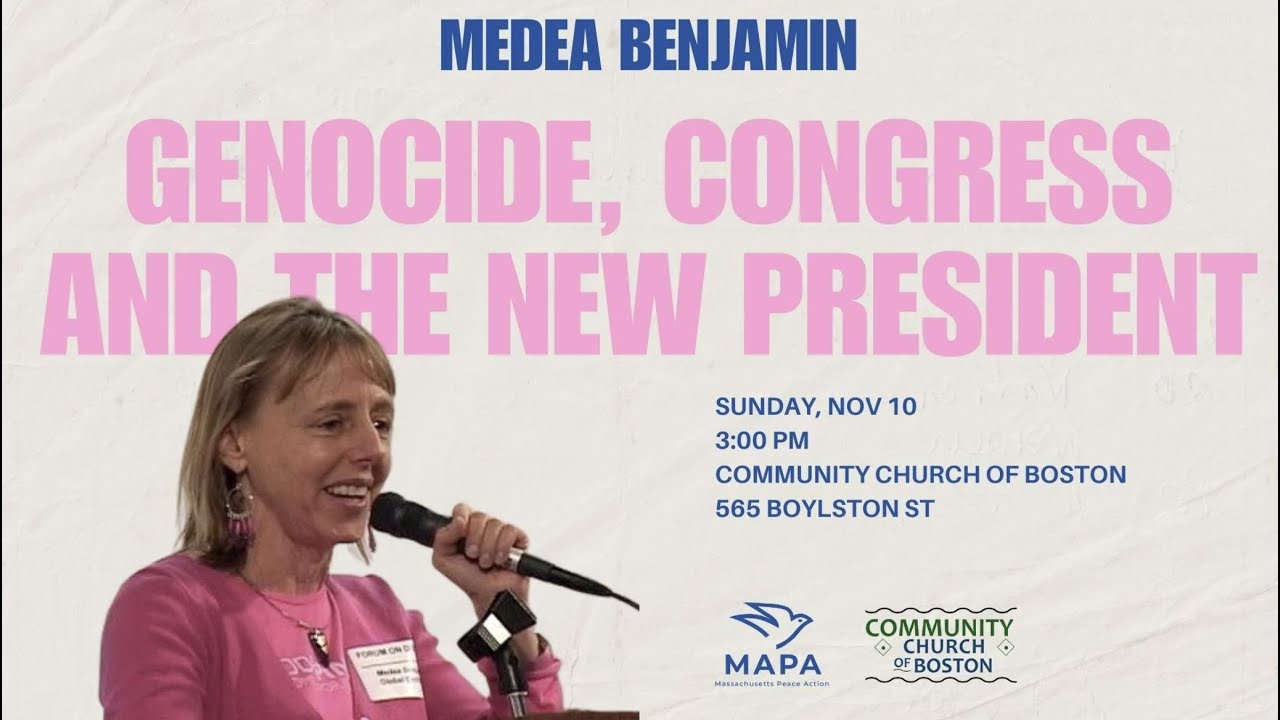 Medea Benjamin: Genocide, Congress and the New President - YouTube
