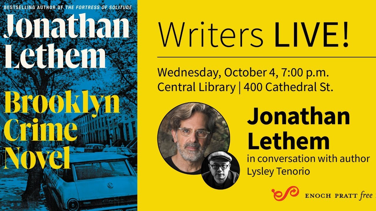 Jonathan Lethem: "Brooklyn Crime Novel" - YouTube