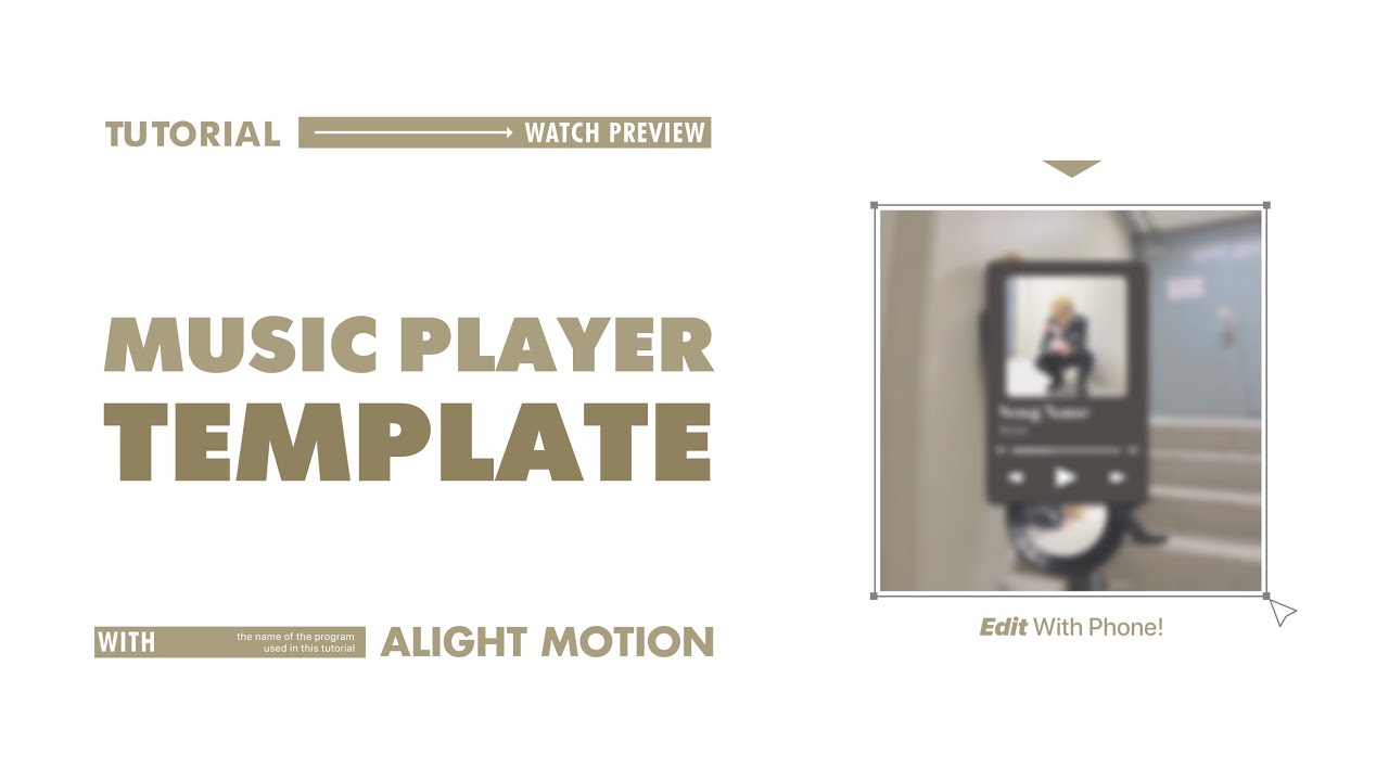 Spotify Music Player Template with Alight Motion | ALIGHT MOTION ...