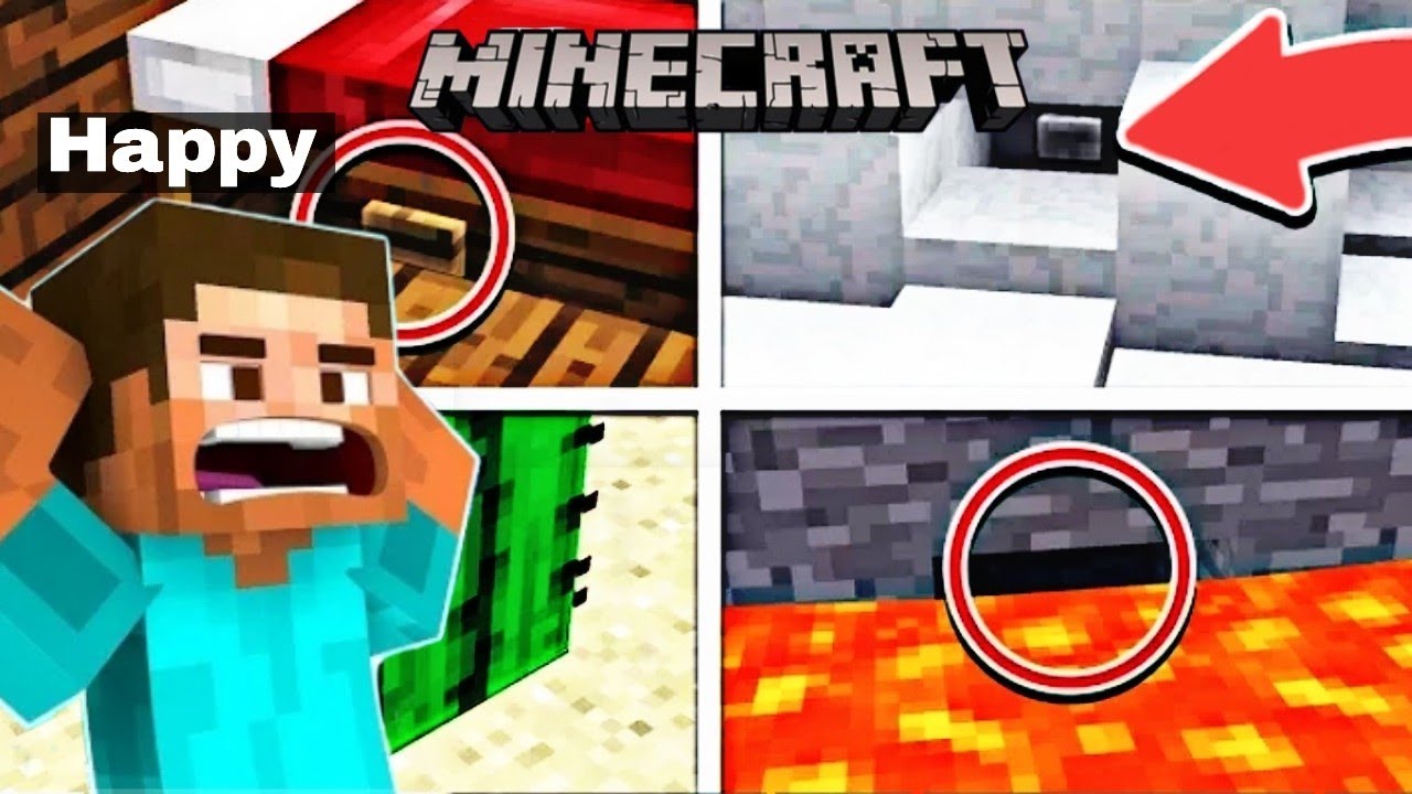 FIND THE BUTTON CHALLENGE l IN MINECRAFT - YouTube