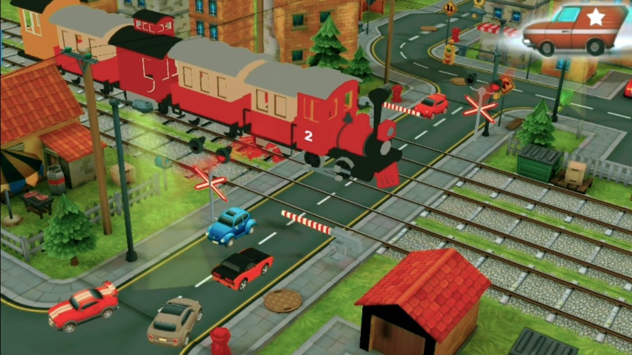 Railroad Crossing Train Simulator #8 Easy Game-Level 5 (Perlintasan ...