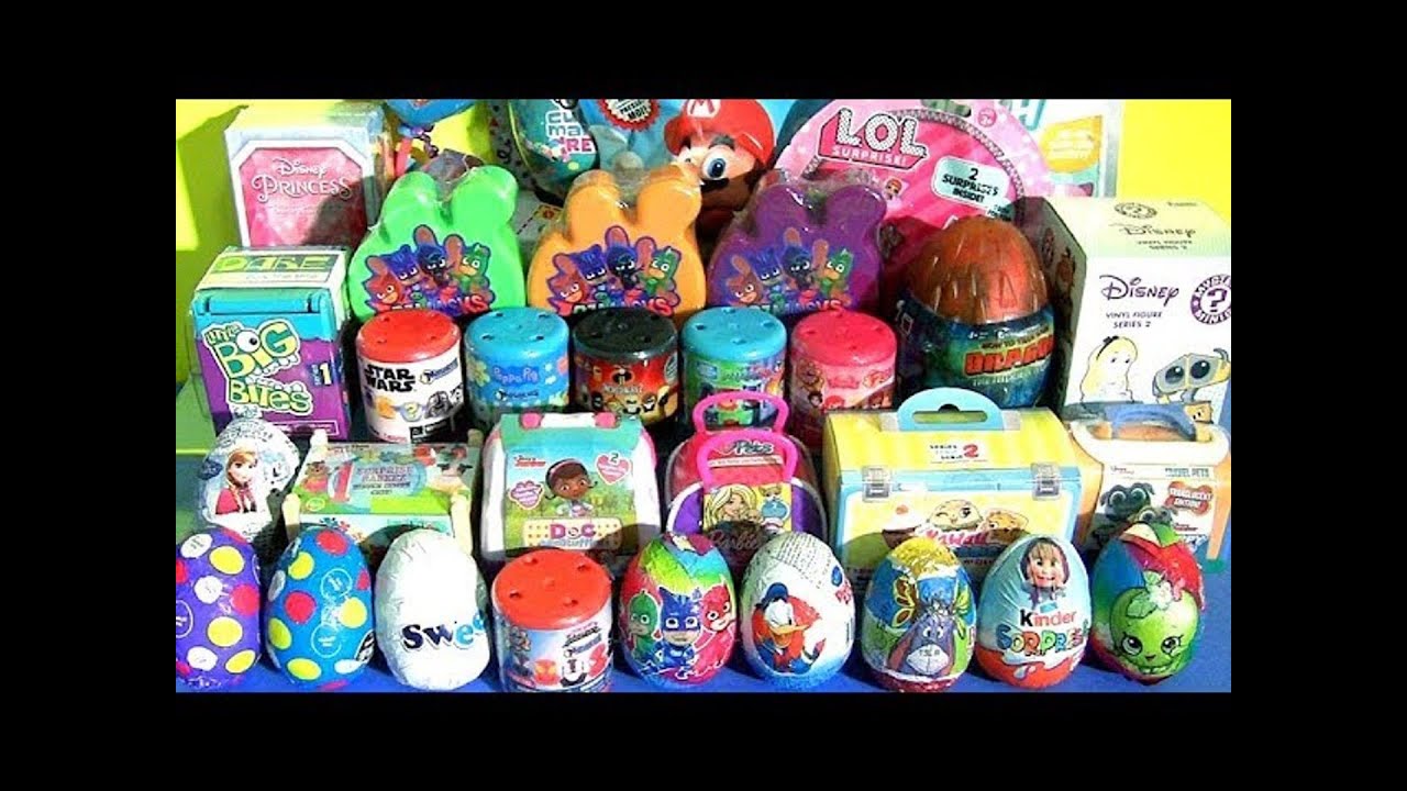 Huge 80 Egg Surprise Toys Epic! - YouTube