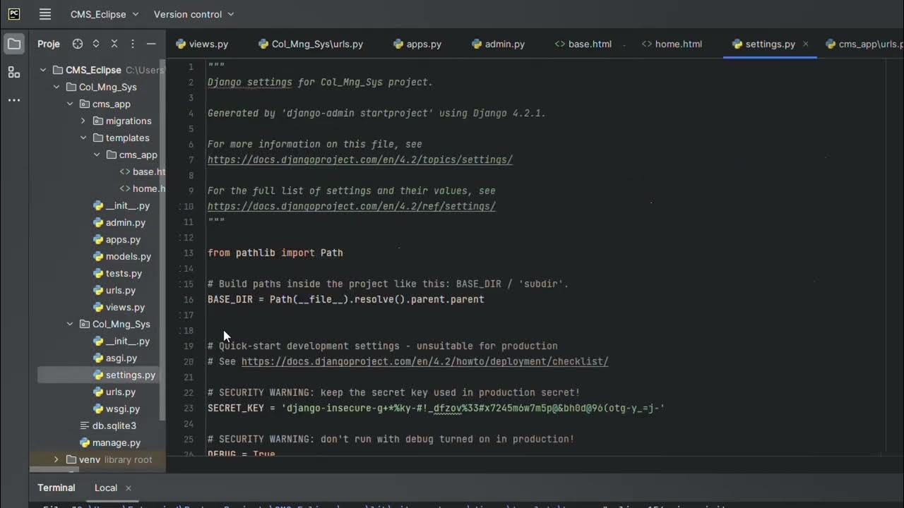Solving the Static Syntax Error in Python/ Django - YouTube