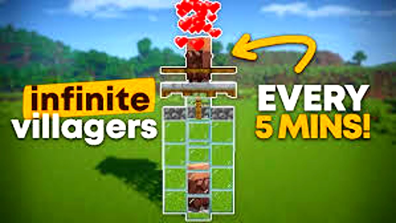 Best Automatic Villager Breeder (Easy & Fast!)😱| Unlimited Villagers ...