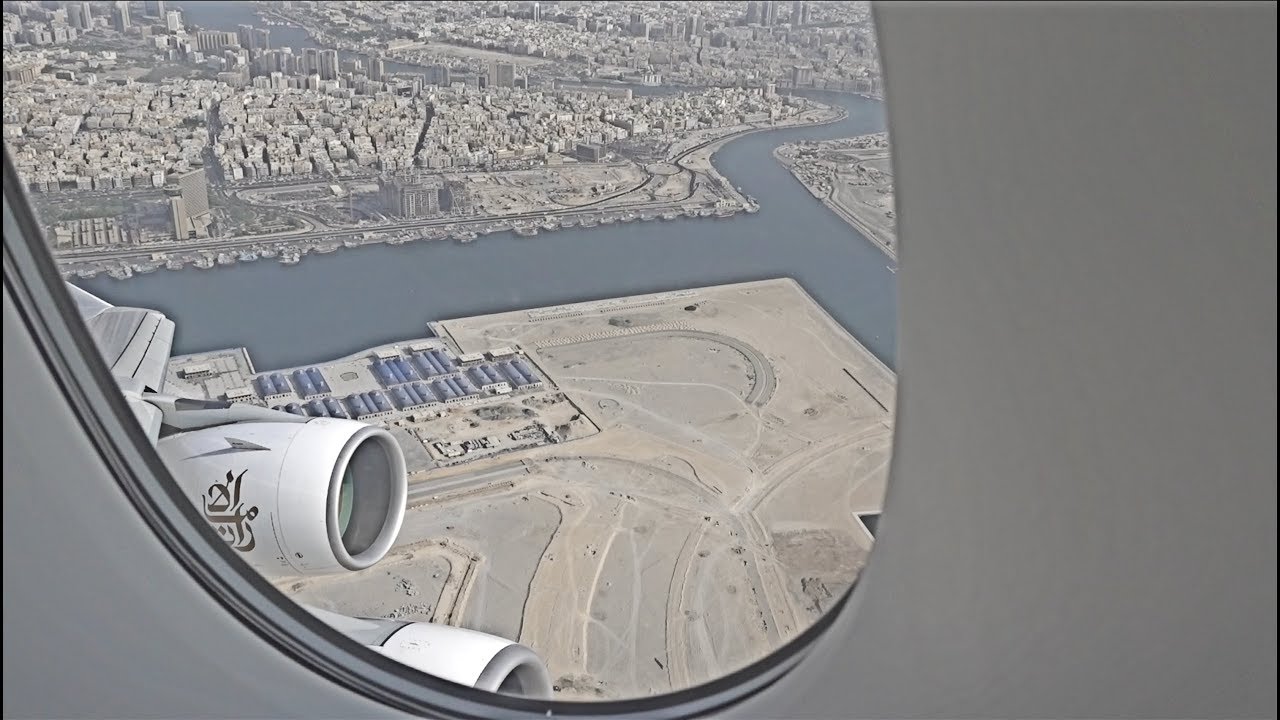 Emirates Airline Airbus A380 Heavy Takeoff From Dubai International ...