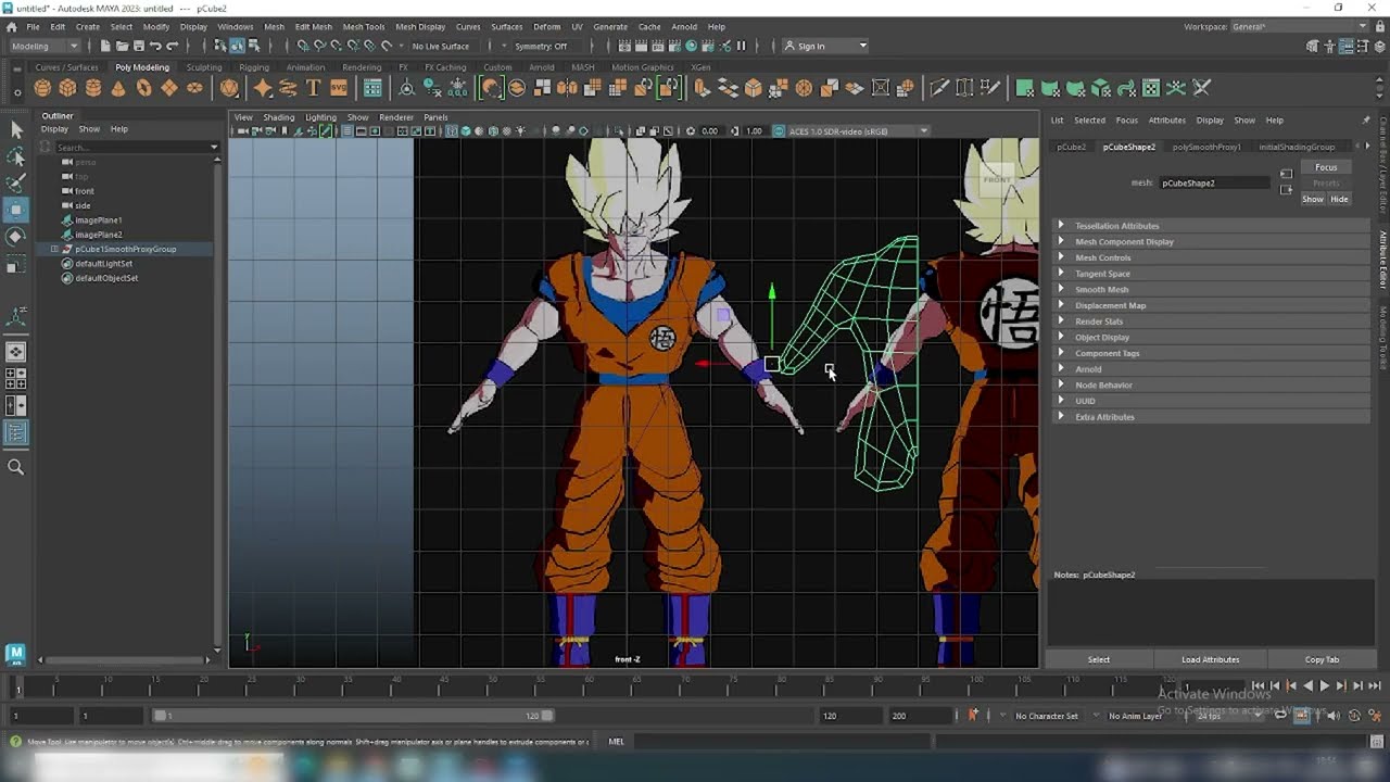 3D CHARACTER MODELING IN MAYA || GOKU || PART -1 || HINDI - YouTube
