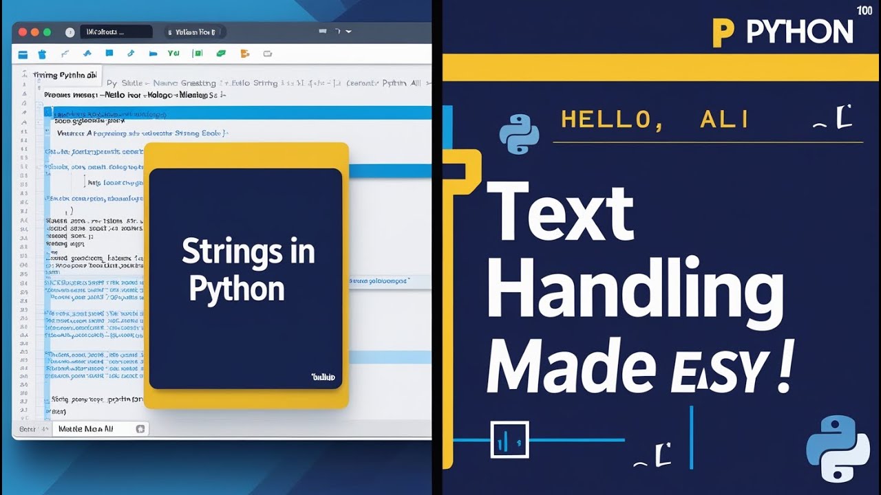 Python for Beginners: Strings, Print Statements & Text Handling - YouTube