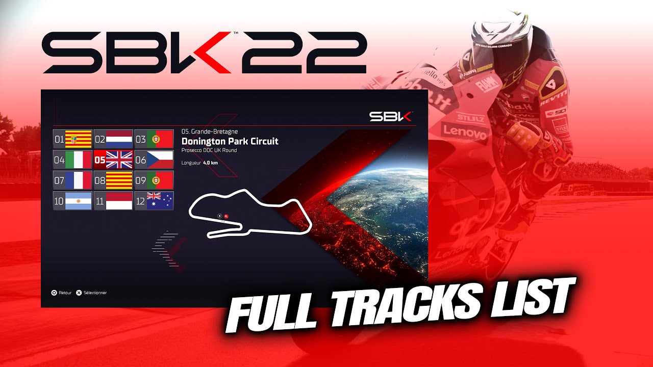 SBK 22 | FULL TRACK LIST - LISTE DES CIRCUITS [4K 60FPS] Gameplay - PS5 - YouTube