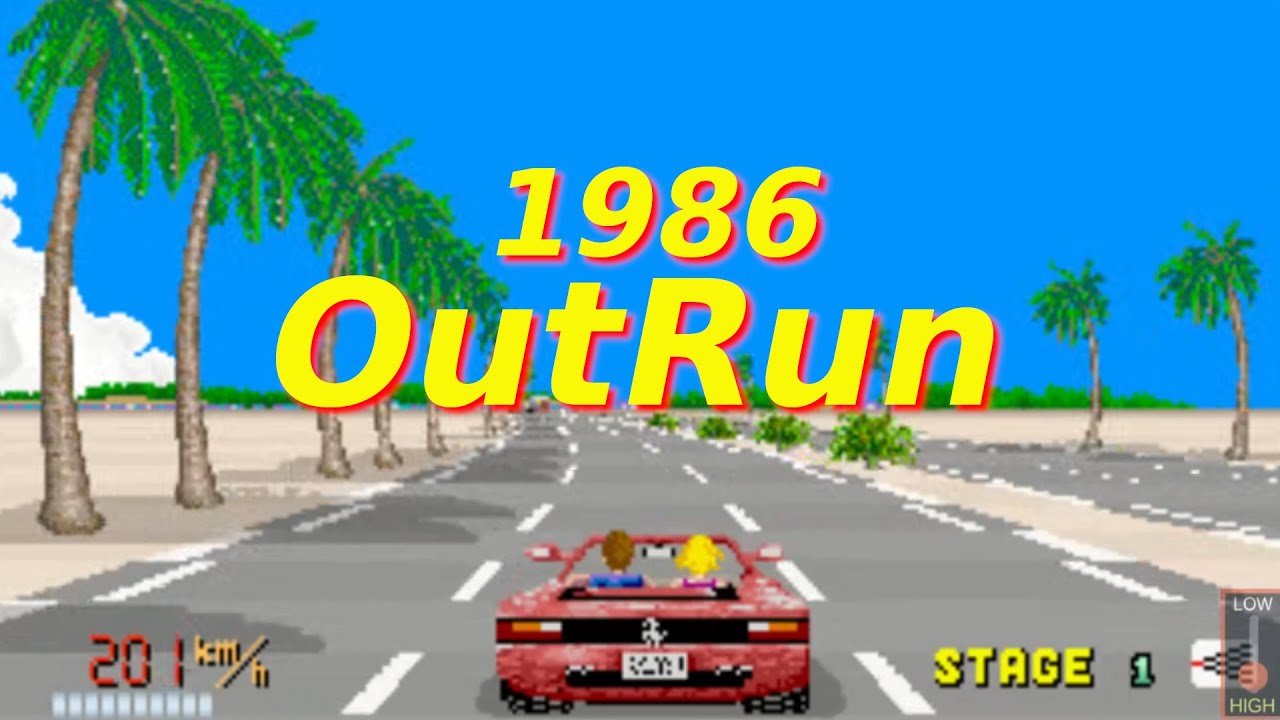 Racing Games Retro : Sega - (Deluxe Sitdown) - Arcade 1986 - YouTube
