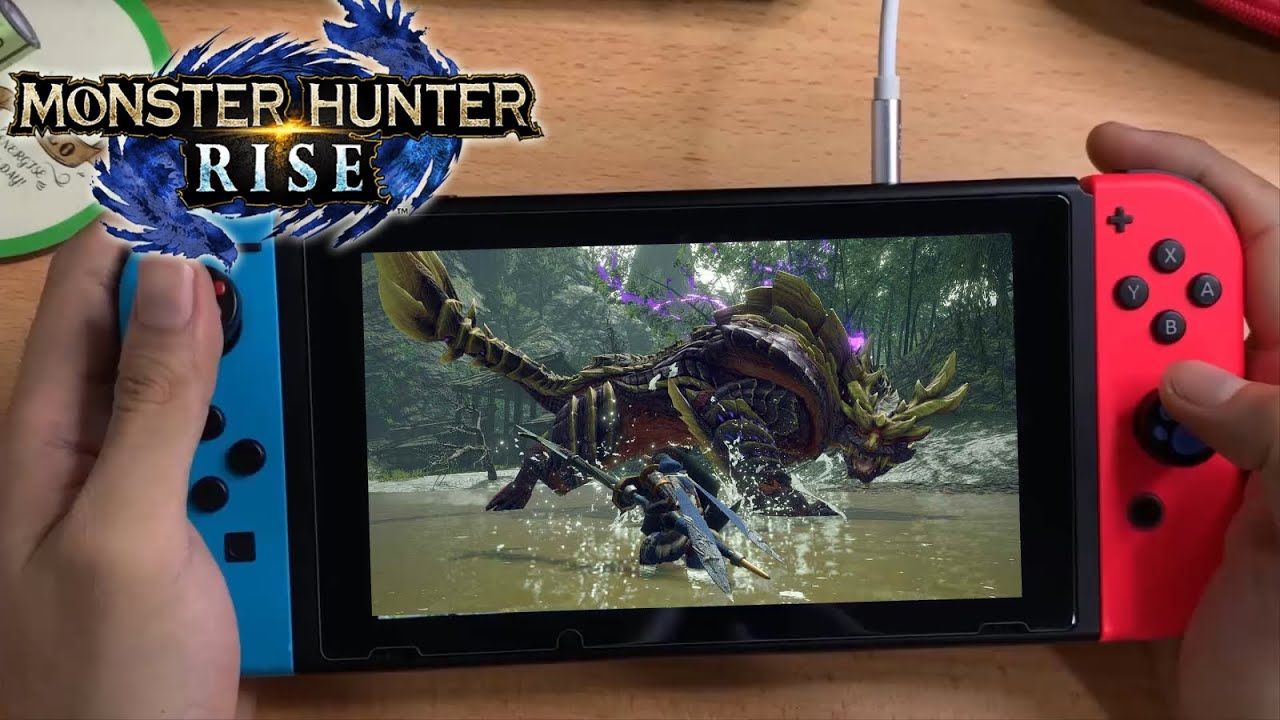 Monster Hunter Rise Nintendo Switch Gameplay In Handheld | First Look ...