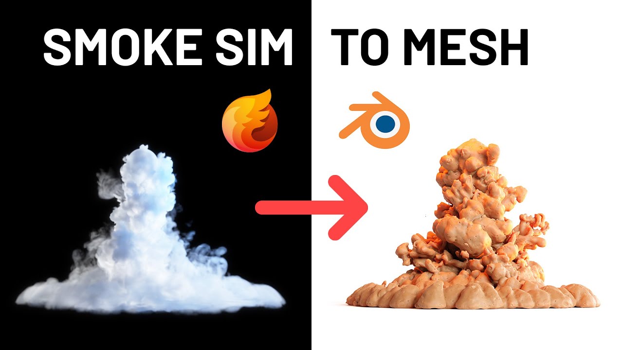 Smoke sim to mesh from EmberGen to Blender full workflow under 10 ...