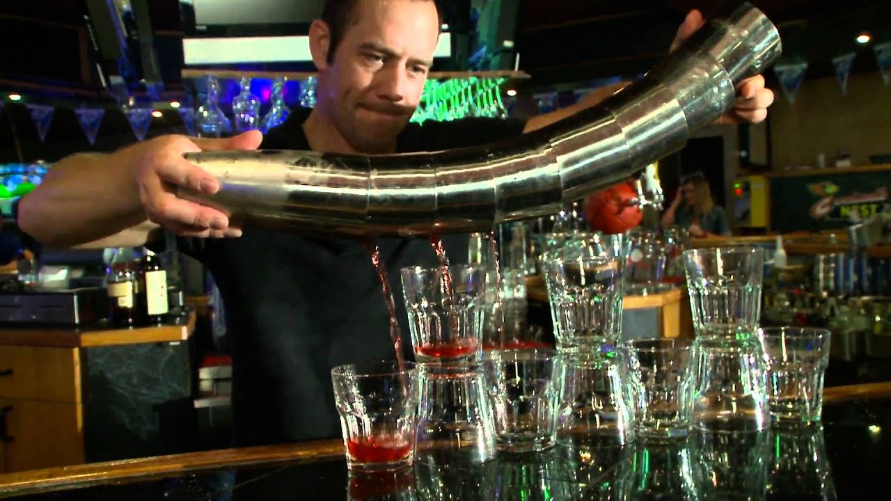Scuba Steve's bar flair - YouTube