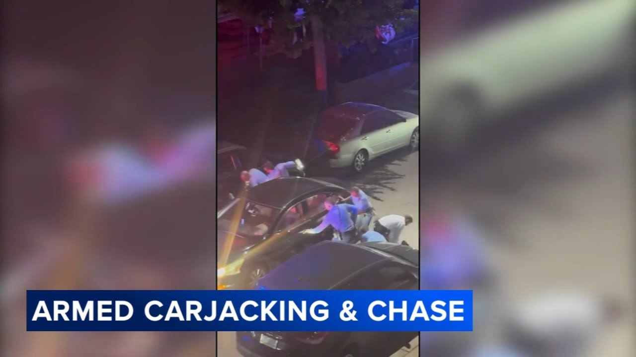 Video captures dramatic end to police chase in Philadelphia - YouTube