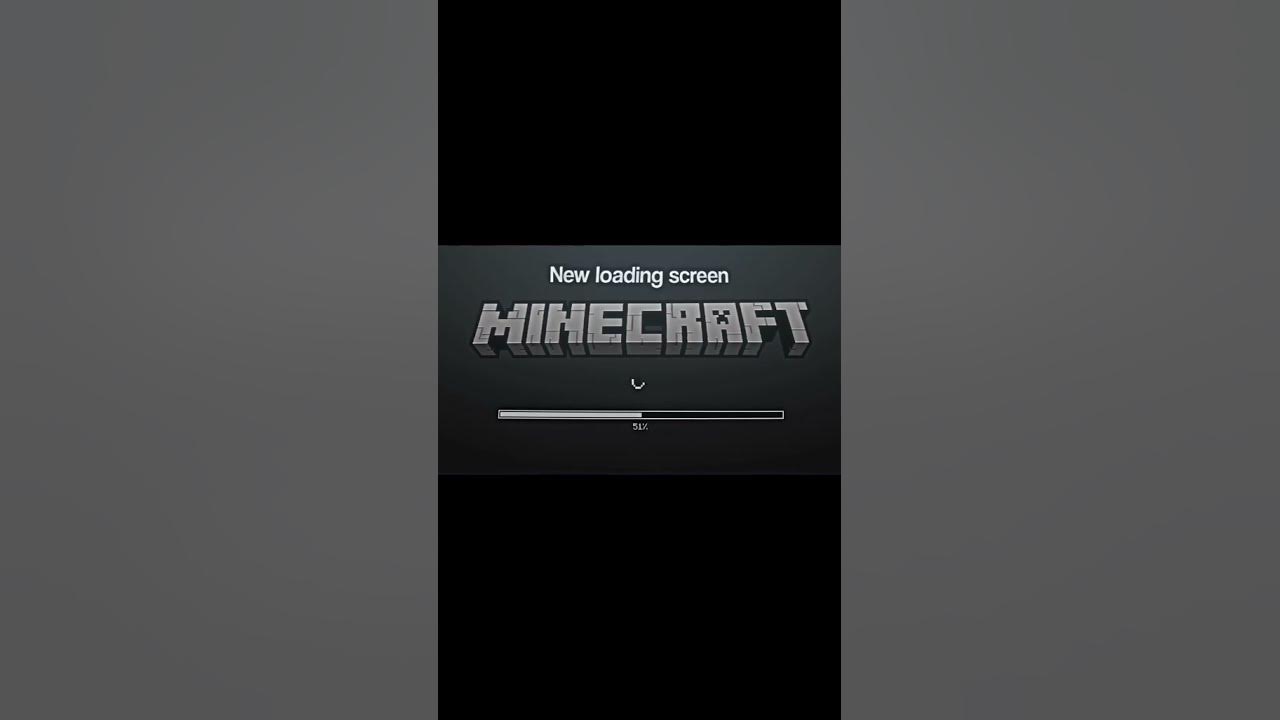 Minecraft old loading screen vs new #minecarft - YouTube