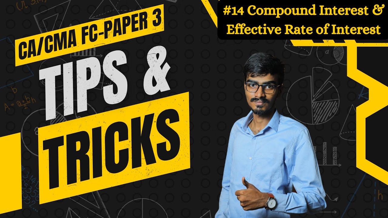 #14 CI & Effective ROI | CA CMA Foundation | Quick Math & Stats Tips ...