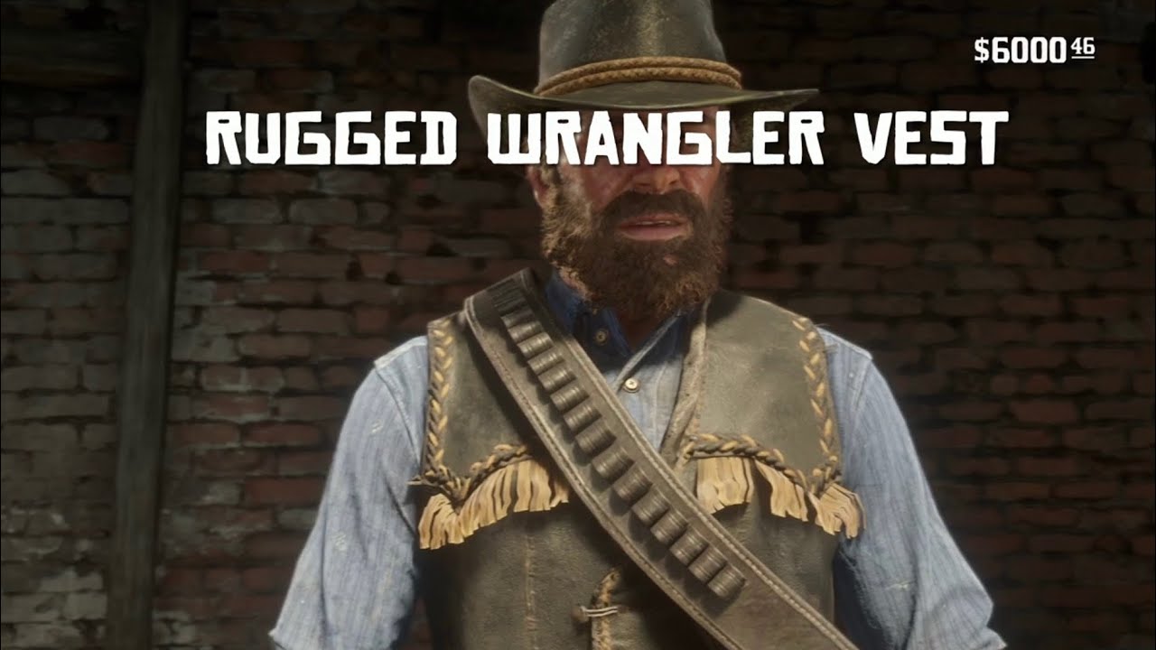 Red Dead Redemption 2 Clothing Crafting Upgrades : Rugged Wrangler Vest ...