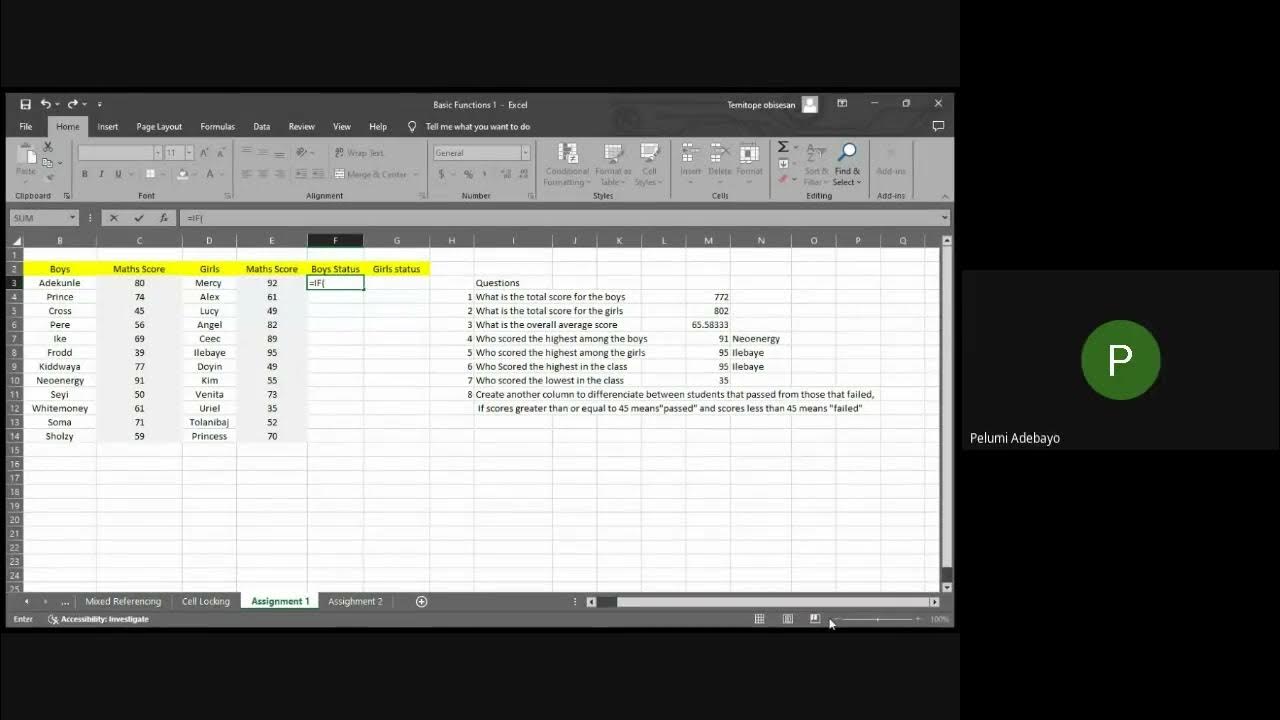 Data Analytic with Excel 2 - YouTube
