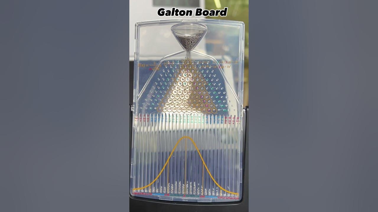 Galton Board demonstration of normal distribution - YouTube